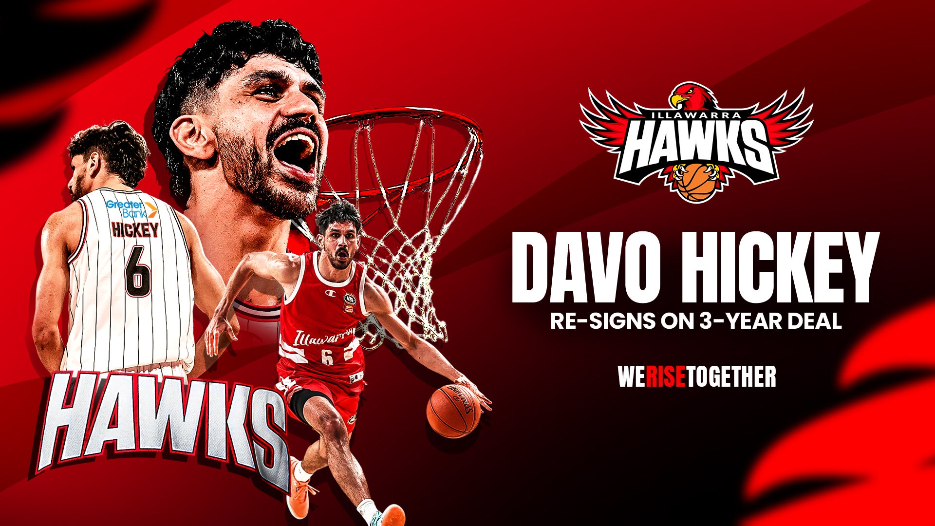 Hickey Extends With The Hawks - Wave 96.5